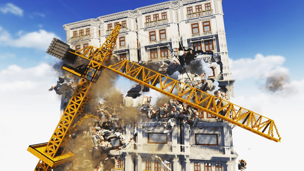 Crane vs Buildings Disaster #5 | Teardown - YouTube