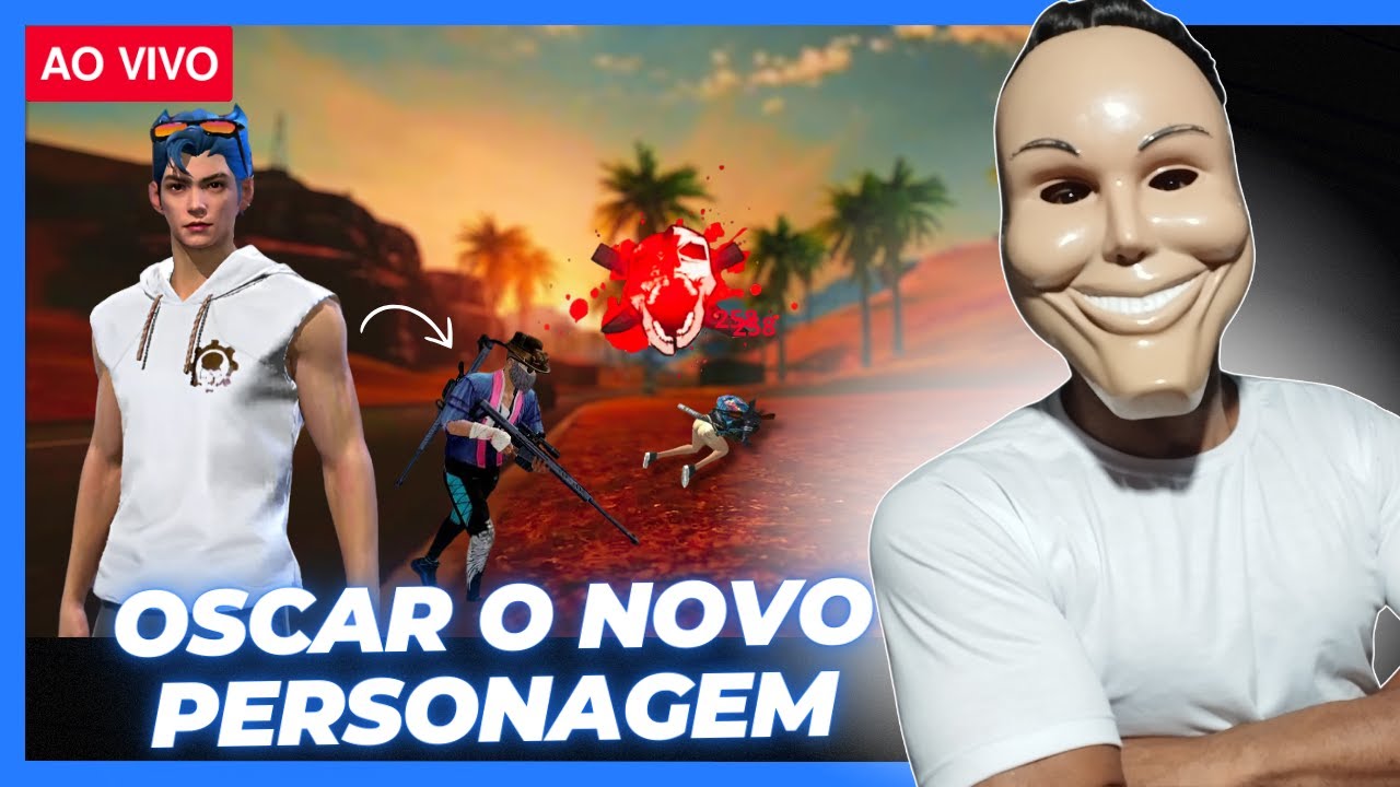 A NOVO PERSONAGEM OSCAR CHEGOU - FREE FIRE AO VIVO - SALA PREMIADA ...