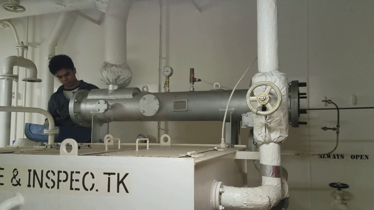Engine Room (Condenser cleaning)BOILER,Cascade Tank,Control Room - YouTube