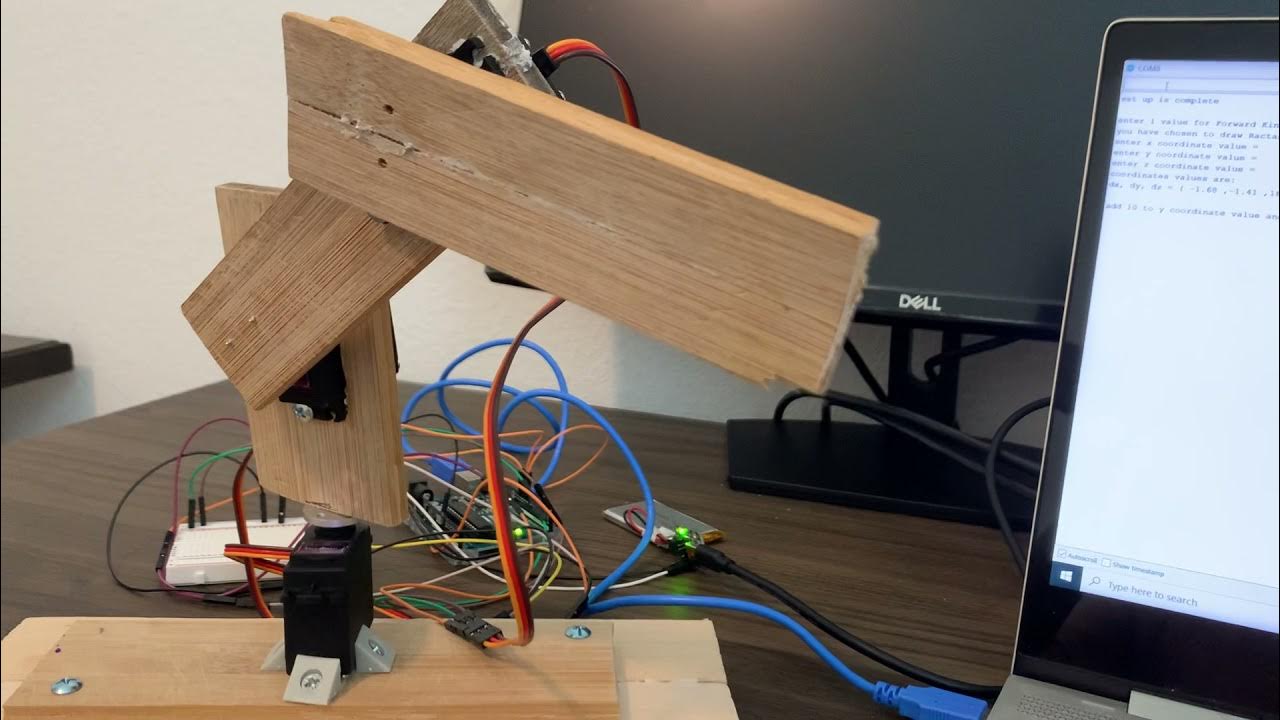 3-dof RRR arm . drawing rectangle in plane. - YouTube