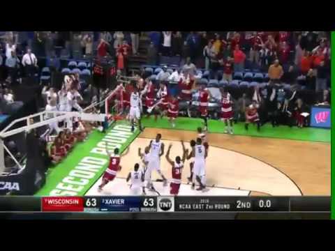 Wisconsin vs Xavier 2016 buzzer beater