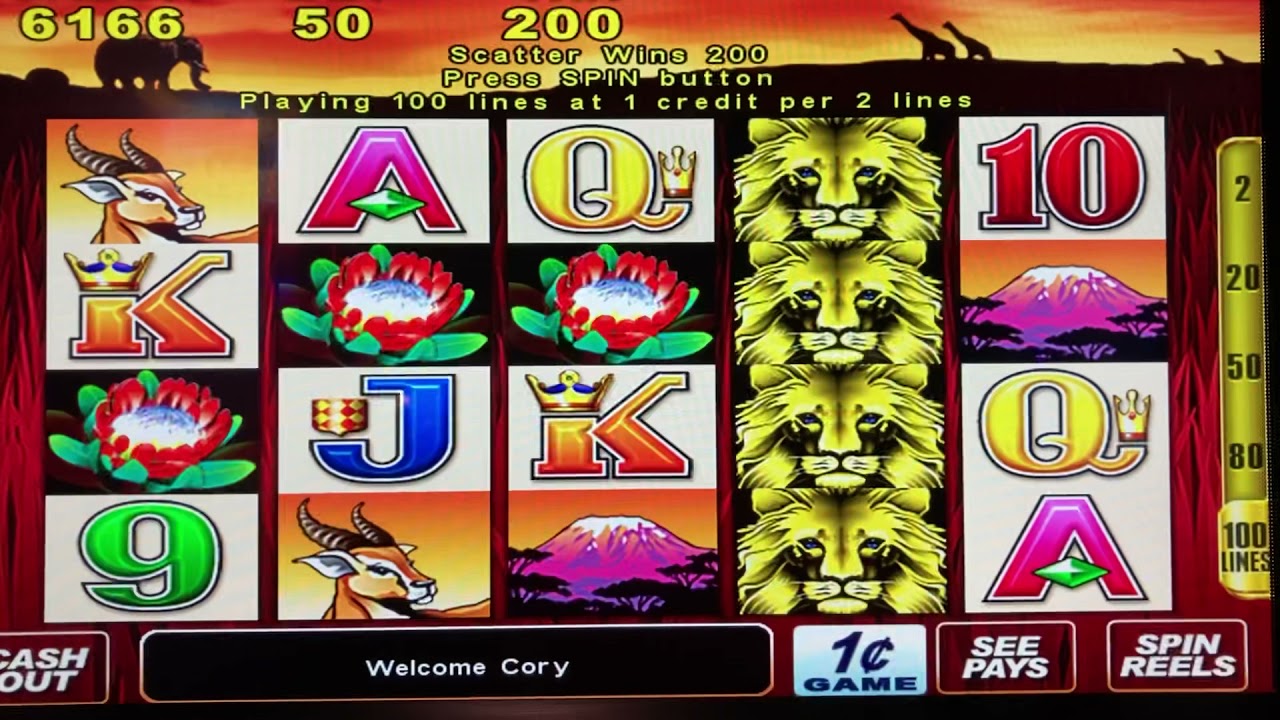 BONUS WIN!!! 100 Lions Slot Machine!!! Free Games Win!!! Live Play at ...