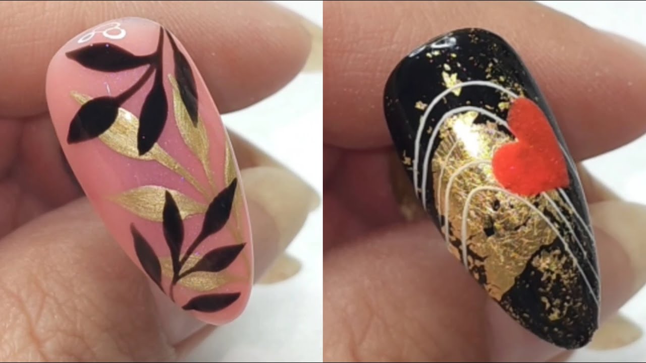 #310 nail art design compilation | nail art at home | normal nail art ...