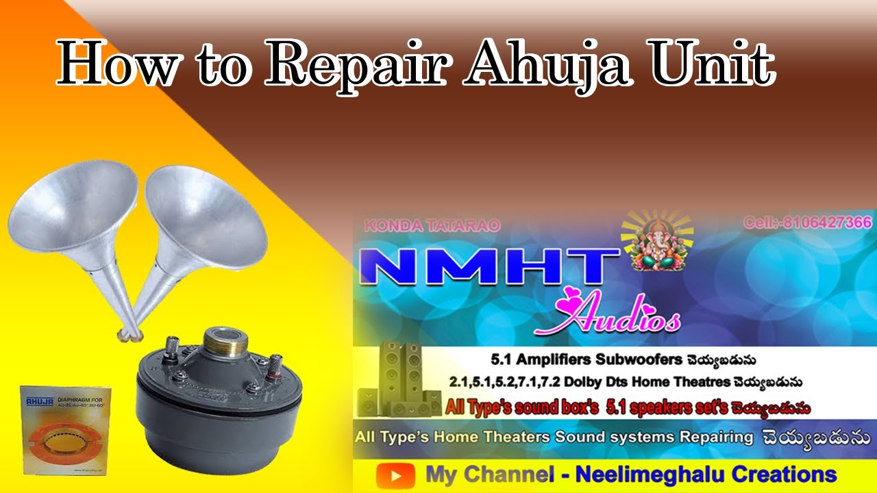 How to repair Ahuja unit - YouTube