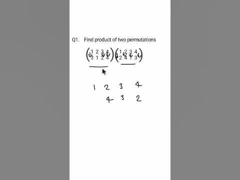 product of two permutations| #short video|symmetric group| B.sc Maths| M.sc Maths @analysis ...