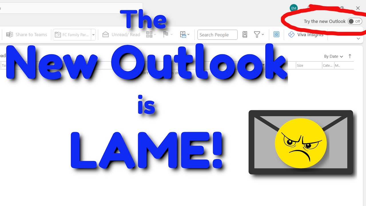 Two Big Issues With The New Outlook - YouTube