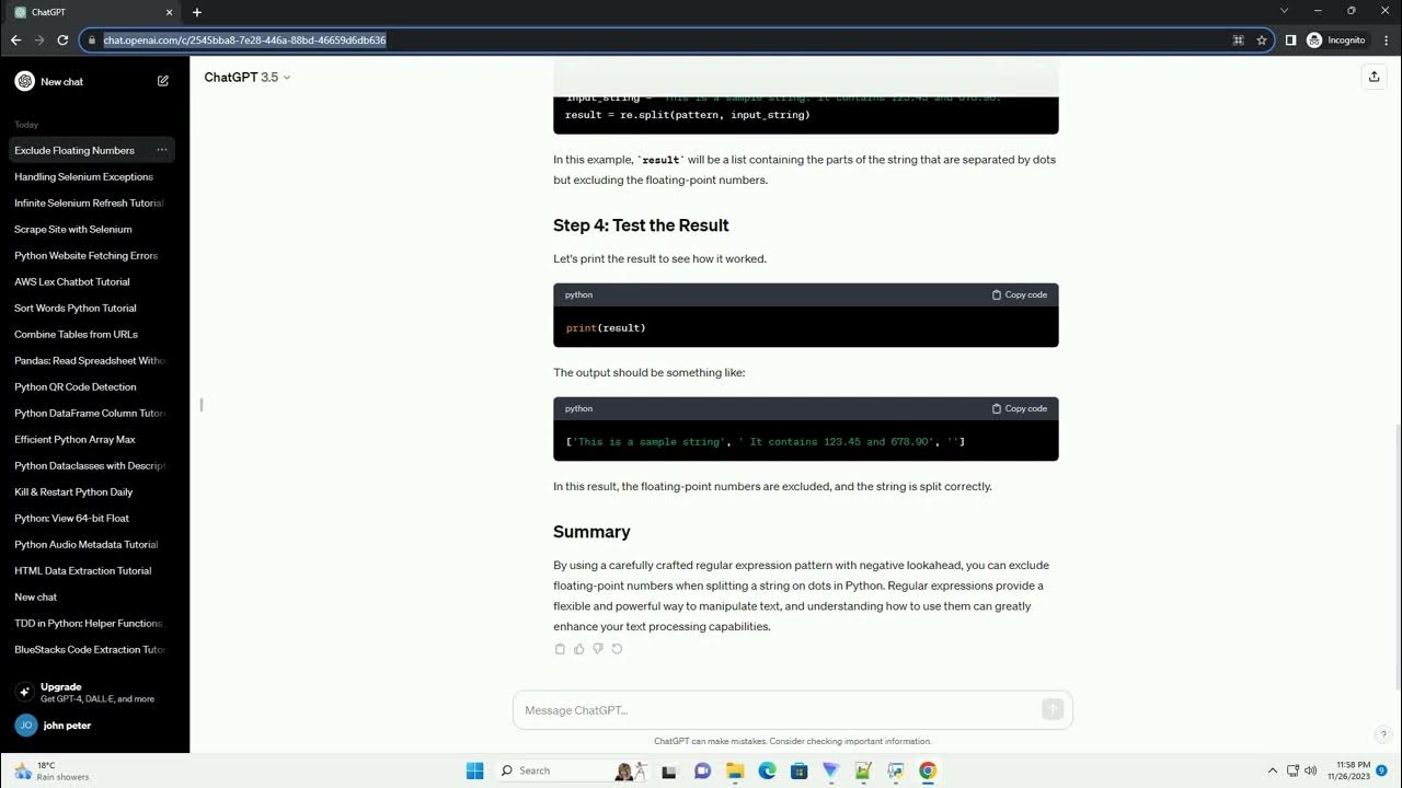 How to exclude floating numbers from pythons s regular expressions that ...