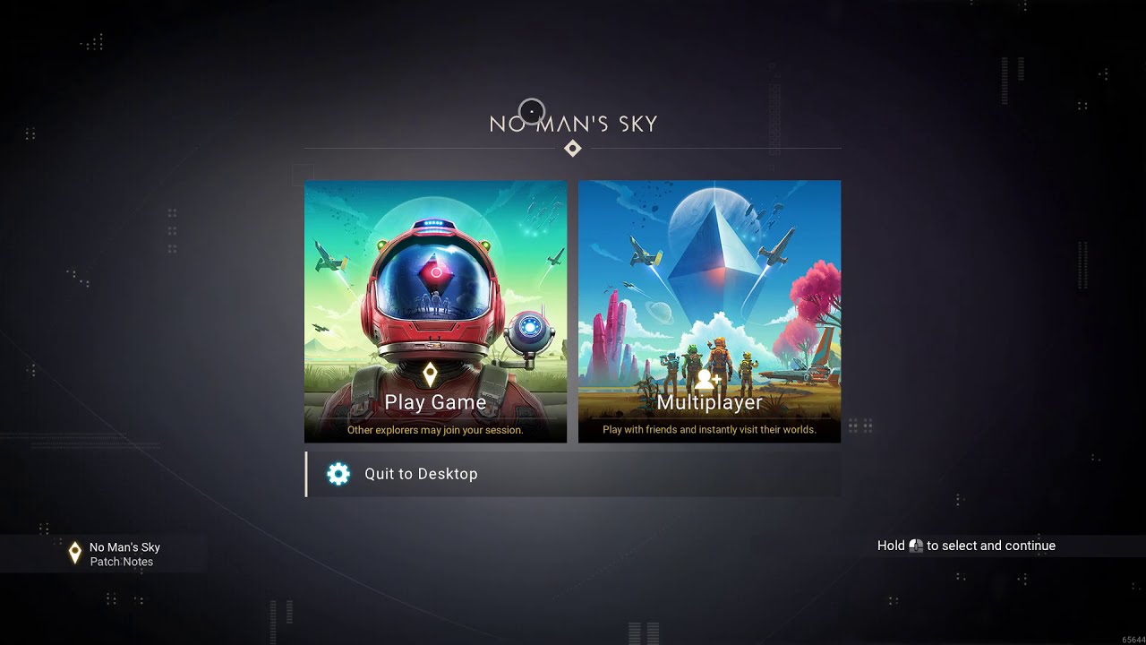 1. No Man's Sky - Start a new game menu 2020 (no commentary) - YouTube