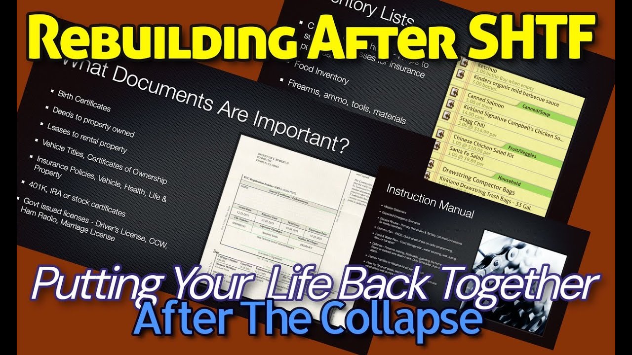 Reclaiming your life after SHTF - YouTube