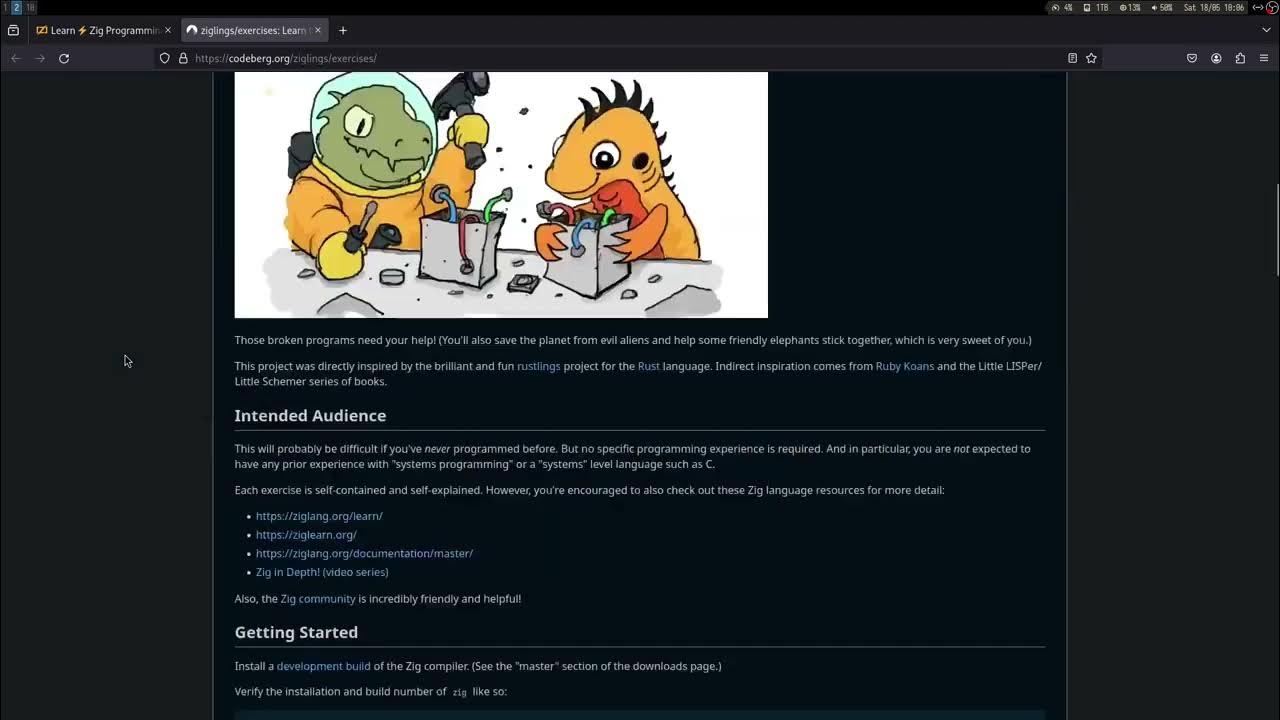 Coding Day 105 My First Zig Project Youtube