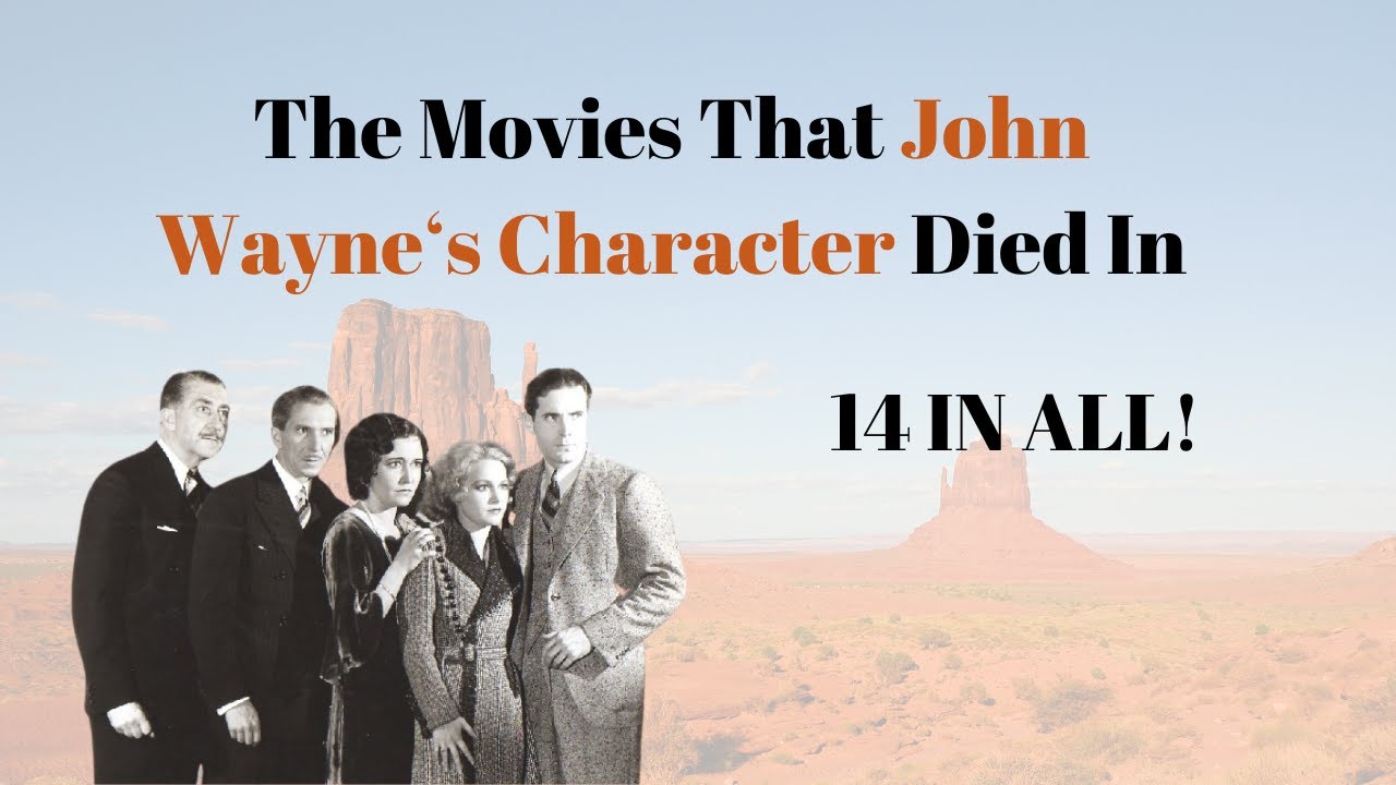 The Movies John Wayne Died In - YouTube