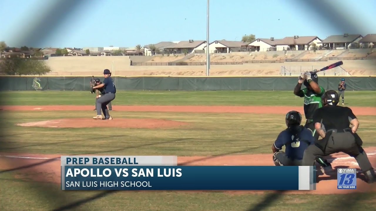 San Luis baseball uses timely hitting to take 4-2 win over Apollo - YouTube