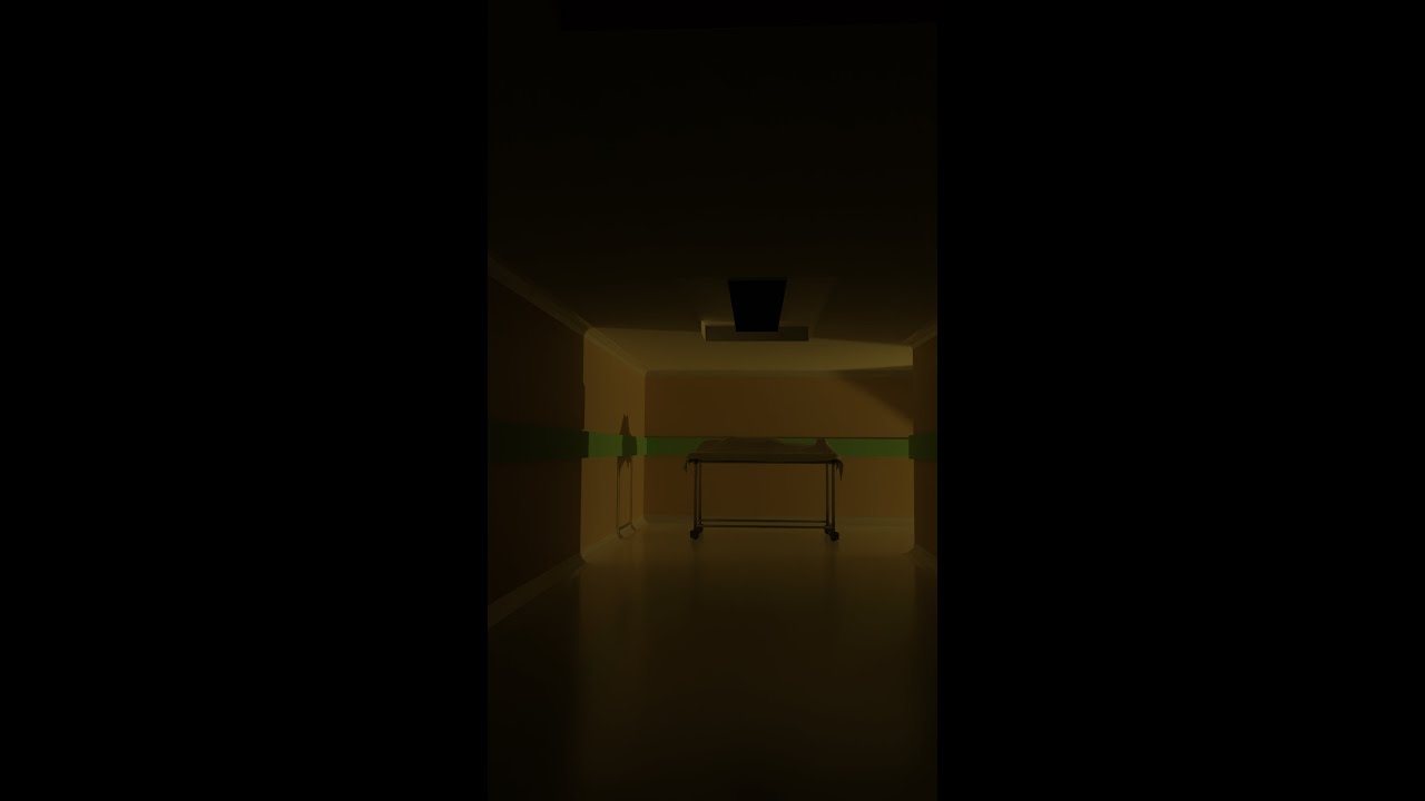 Horror stretcher made in Blender, VHS effect Soon finished. #blender # ...