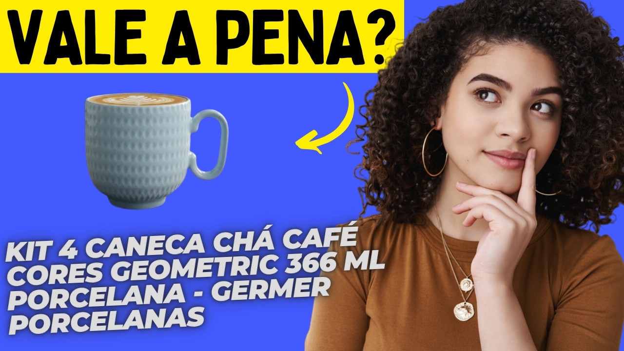 ESSAS CANECAS TRANSFORMARAM MEU CAFÉ! ☕ Kit 4 Canecas Germer Geometric ...