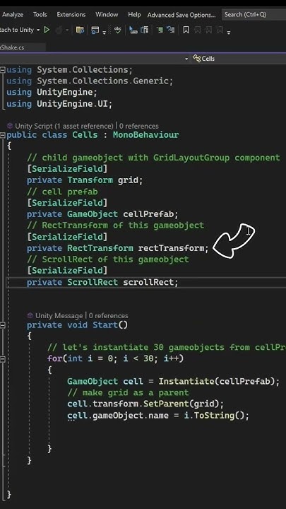 How to snap to element. UI Unity Tutorial. #unitytutorial - YouTube