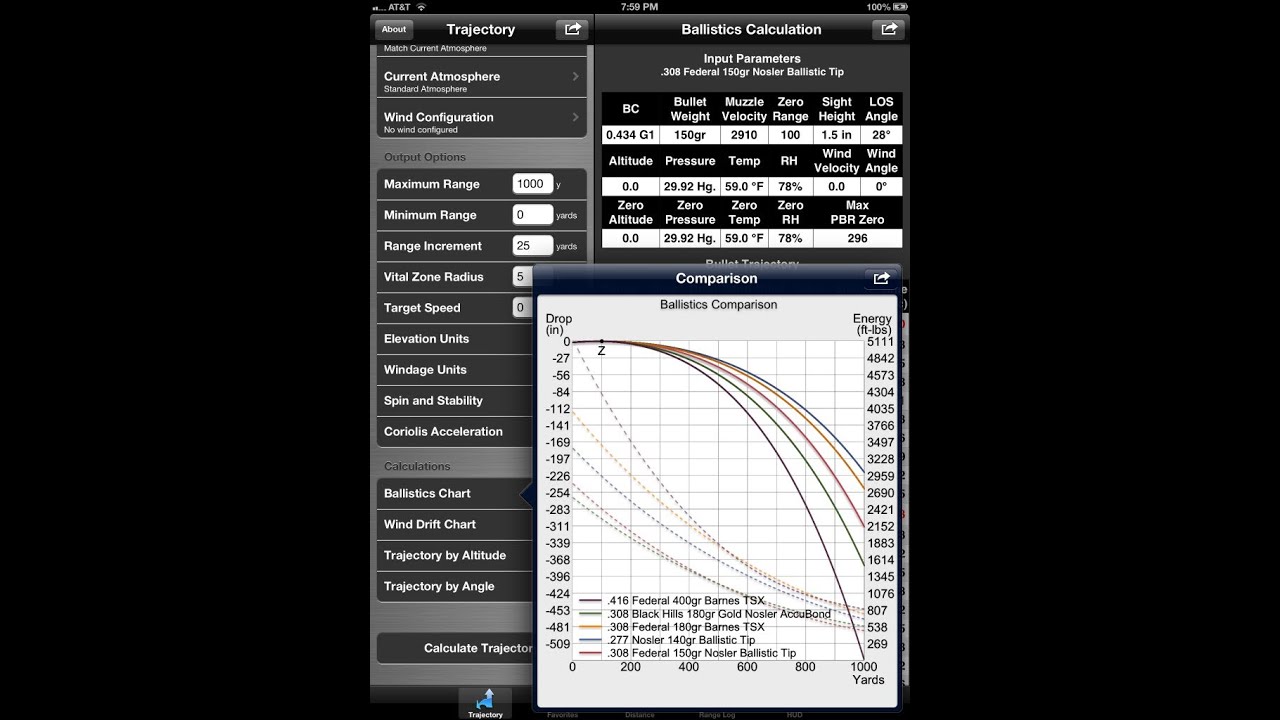 Long range shooting with Ballistic: Advanced Edition for iPhone - YouTube