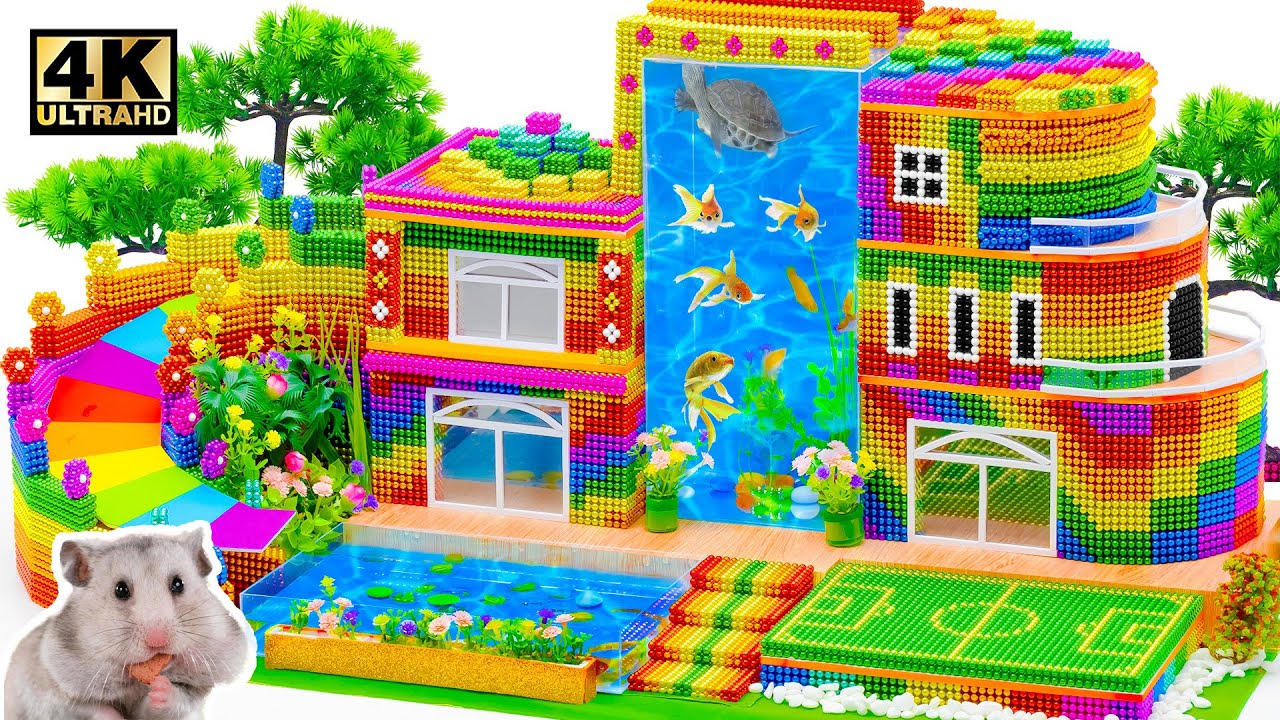How To Build Miniature Mansion Has Highest Fish Tank, Swimming Pool And ...