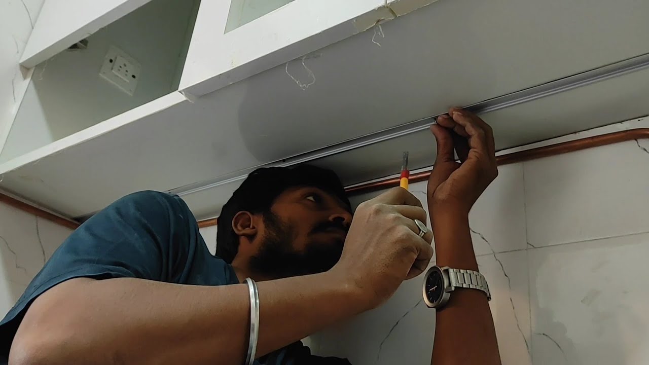 Profile light lagane ka aasan tarika | Aluminium profile light ...