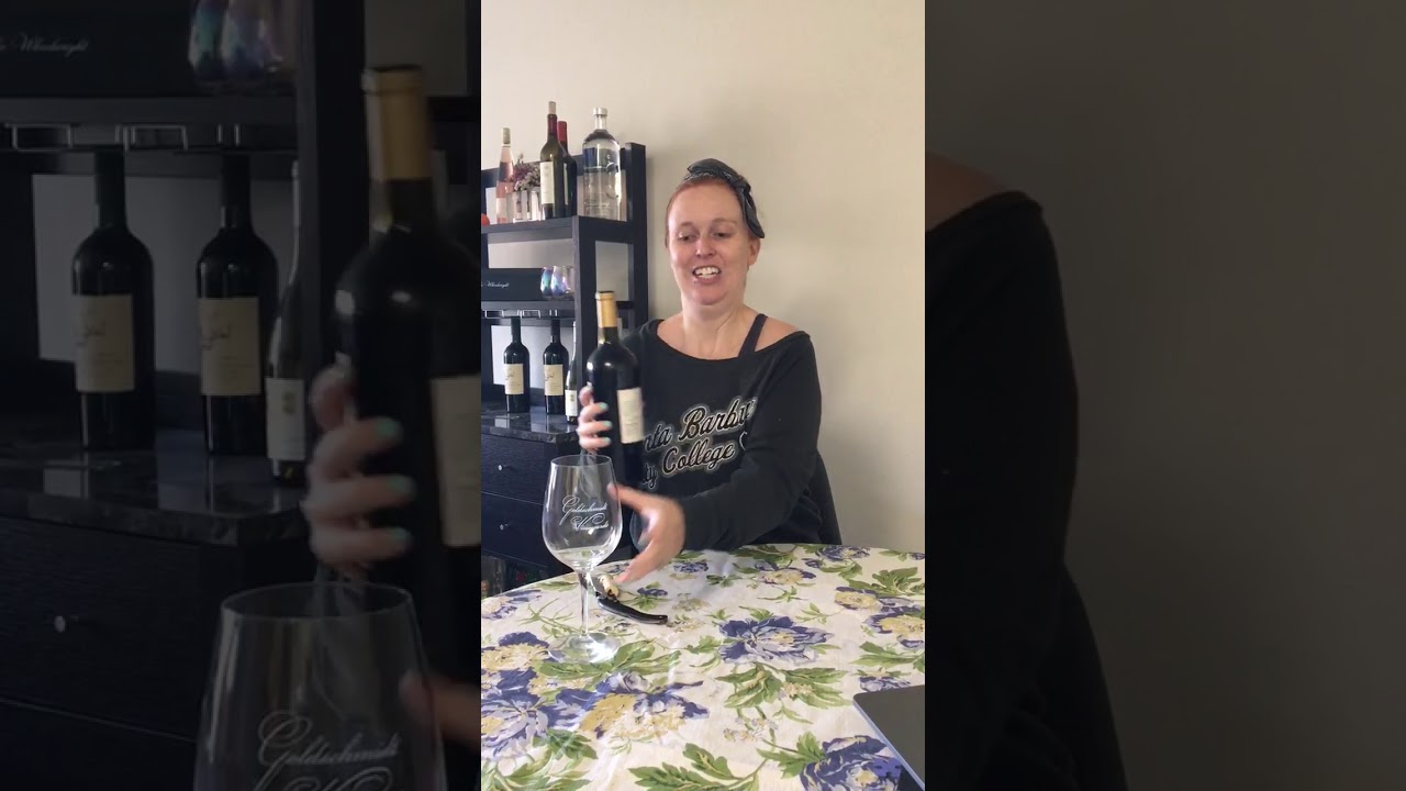 Chelsea Goldschmidt Tasting her wine - YouTube