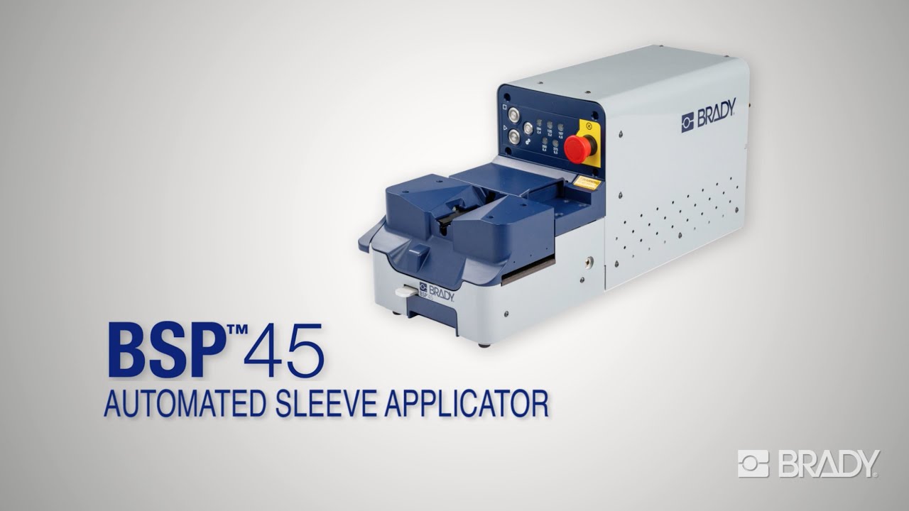 Brady BSP45 Automated Sleeve Applicator - YouTube