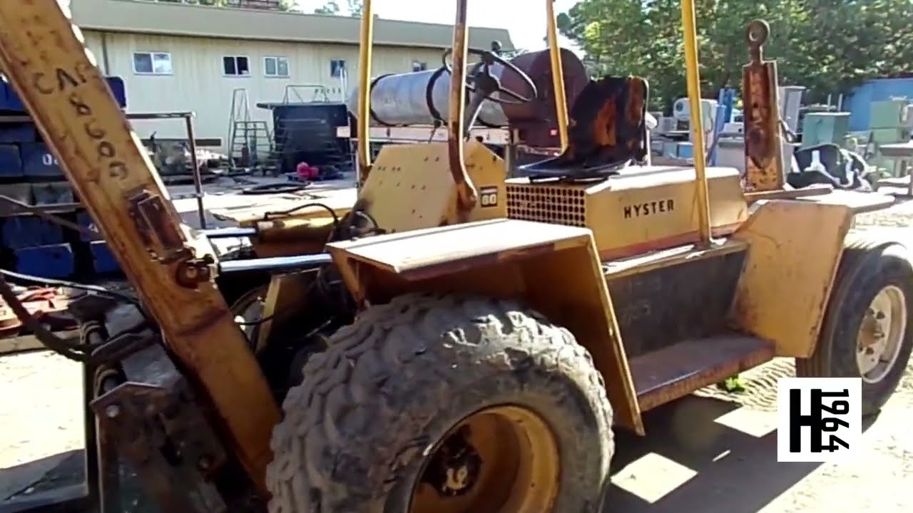 Lot # 179: HYSTER 8,000 LB P80A FORKLIFT - YouTube