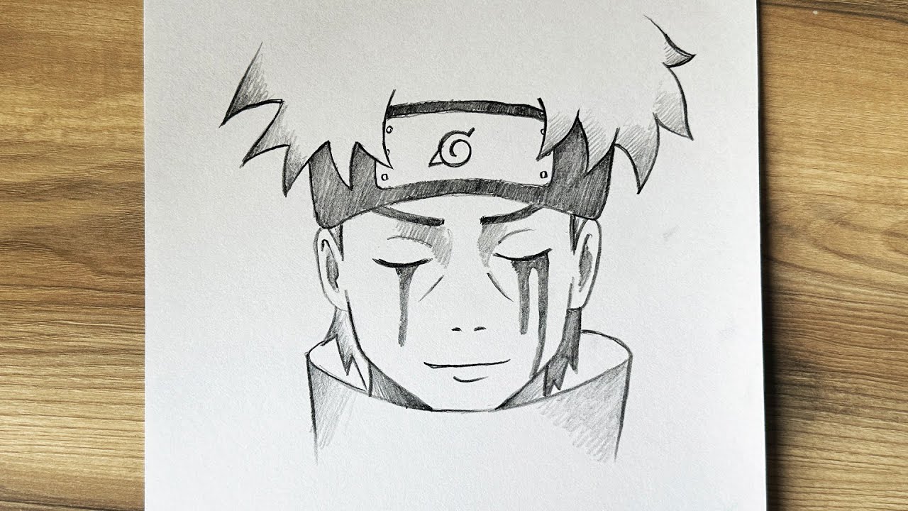 Anime sketch || How to draw Shisui step by step - YouTube