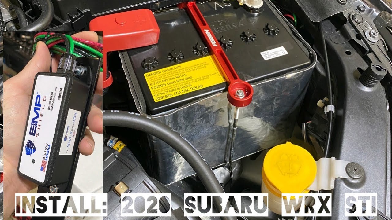 2020 Subaru WRX STI: EMP Shield MICRO/Perrin Battery Tie Down/DEI Cell ...