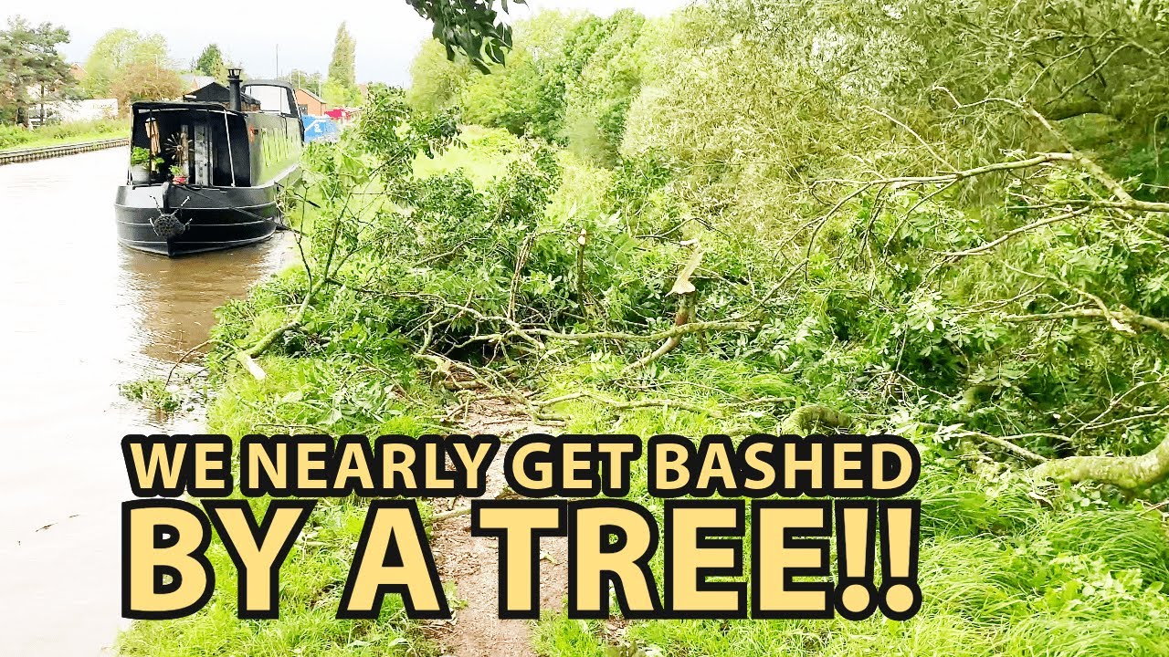135 narrowboat life UK - We Nearly Get Bashed By A Tree !!! Narrow ...