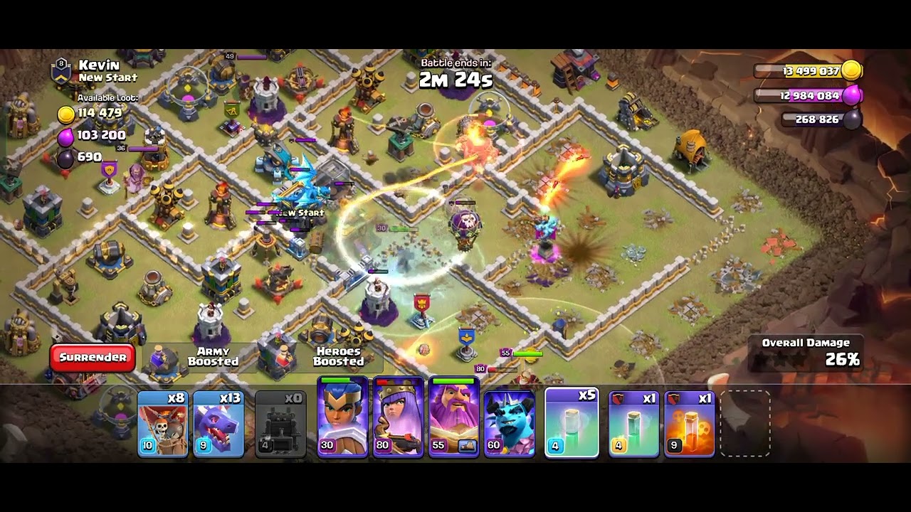 #coc Th14 to th14 rush base - YouTube