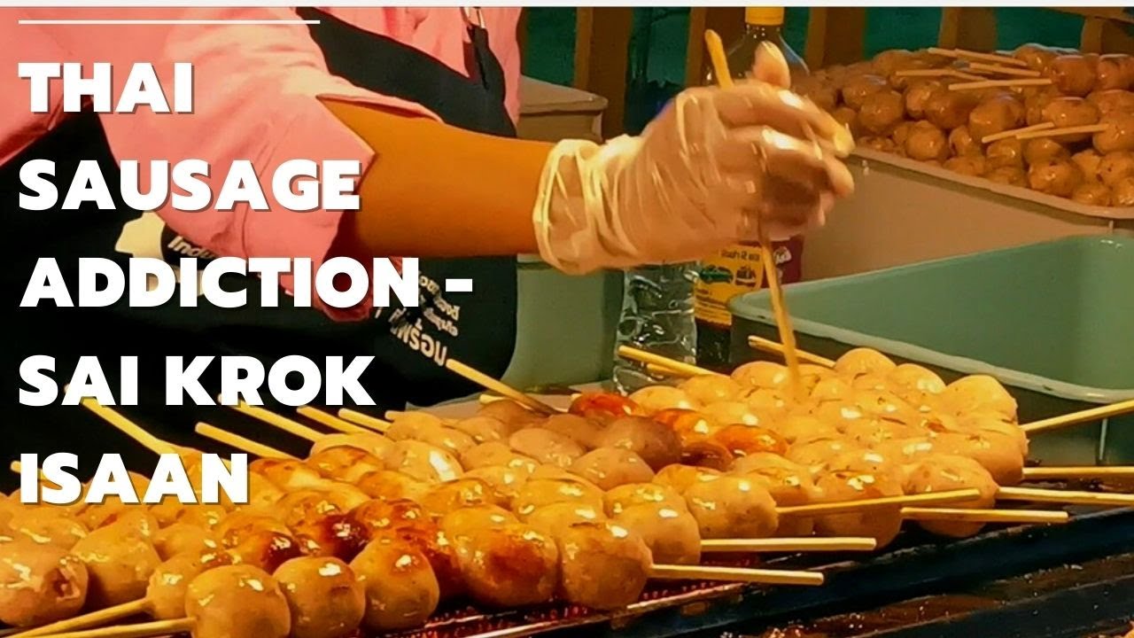 Thai sausage addiction sai krok Isaan #streetfood #foodie #thaifood ...