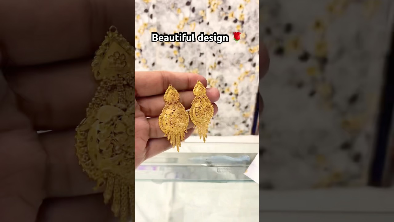 Gold earrings Jhale - YouTube