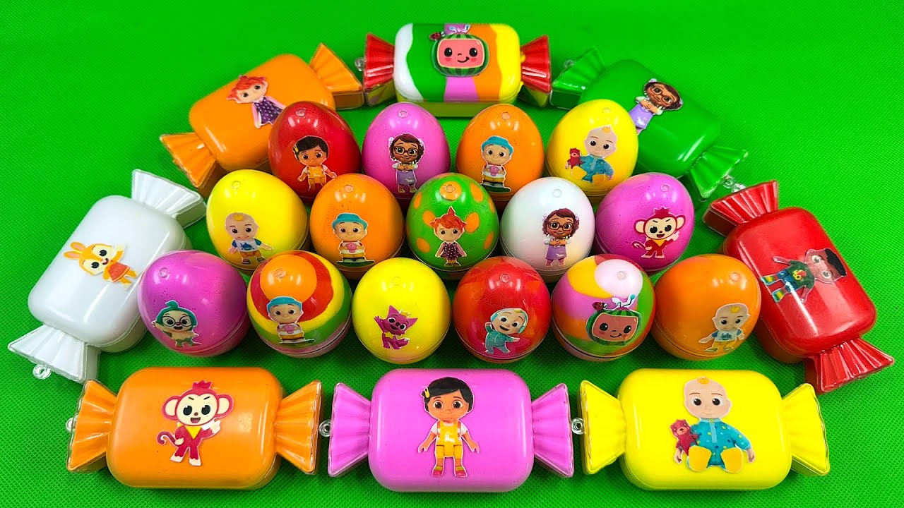 Coco Slime 🎠Transforming Cocomelon with Rainbow EGG Slime Coloring ...