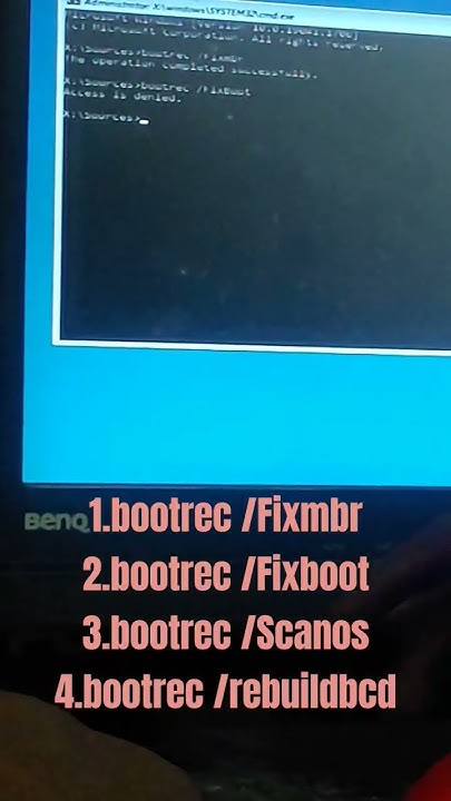 Boot..Bcd error fix part 2-windows 10 - YouTube