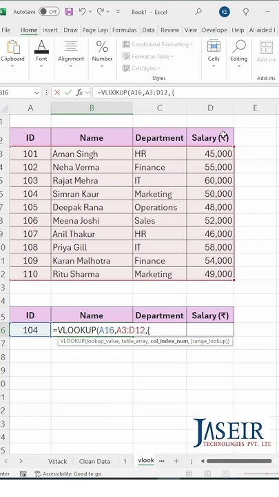 How to Use VLOOKUP in Excel | Quick & Easy Tutorial - YouTube