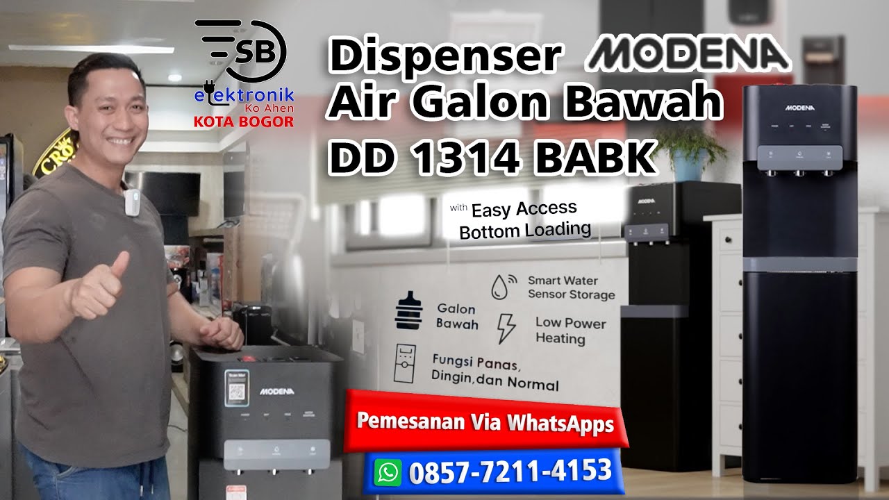 DISPENSER GALON BAWAH MODENA DD 1314 BABK Kualitas Kompressor Terbaik ...
