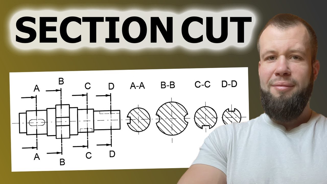 What is a SECTION CUT on a technical drawing, and how do you create it ...