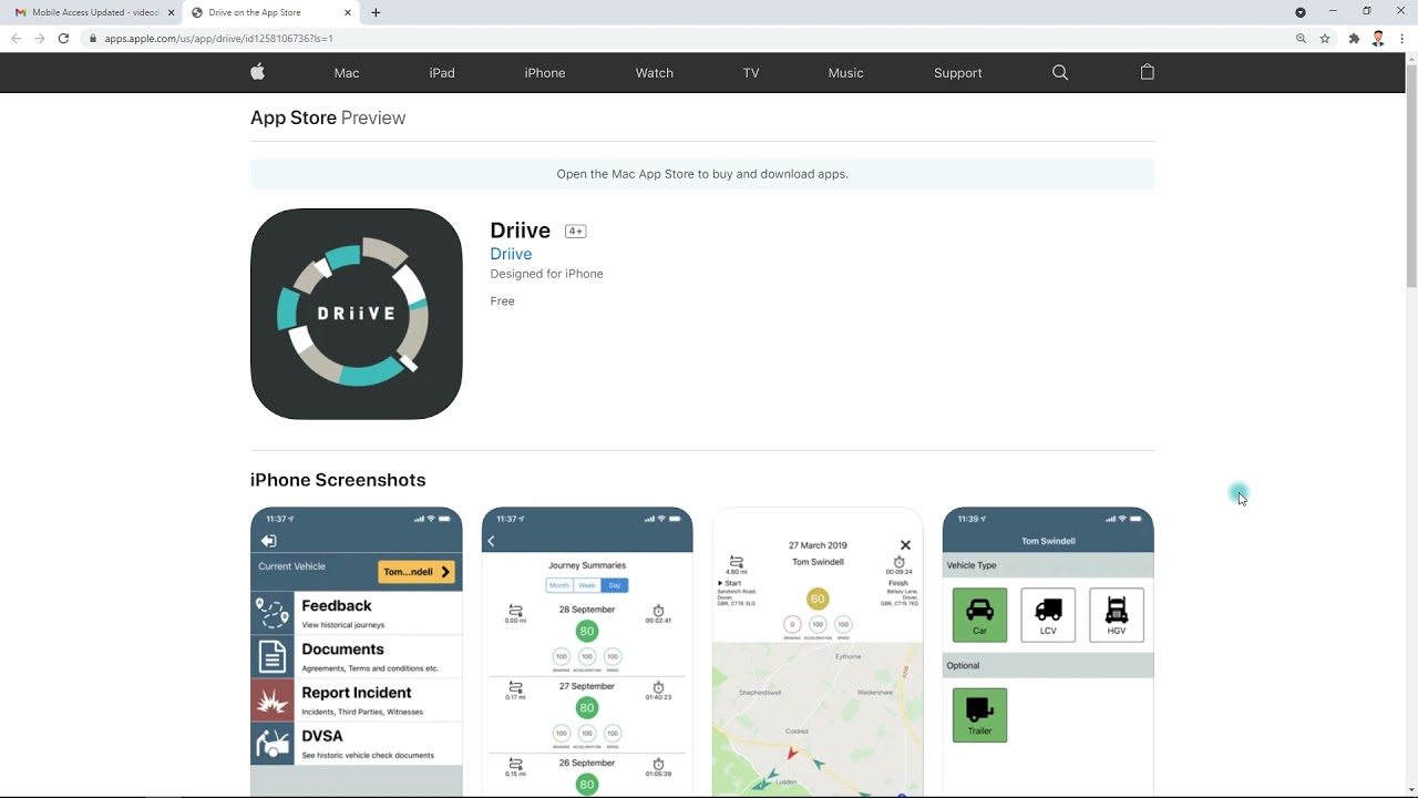 Downloading the Driive App - YouTube