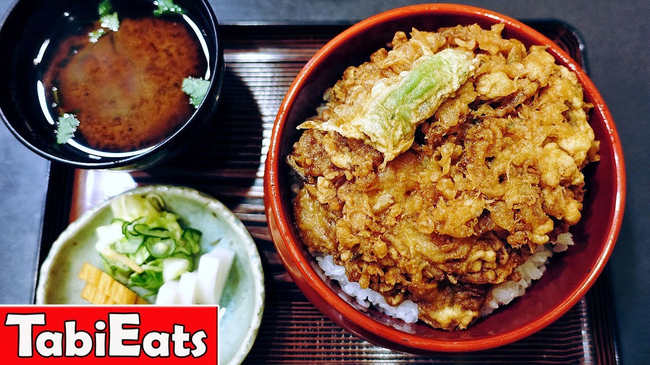 MASSIVE TEMPURA BOWL in Tokyo Japan - YouTube