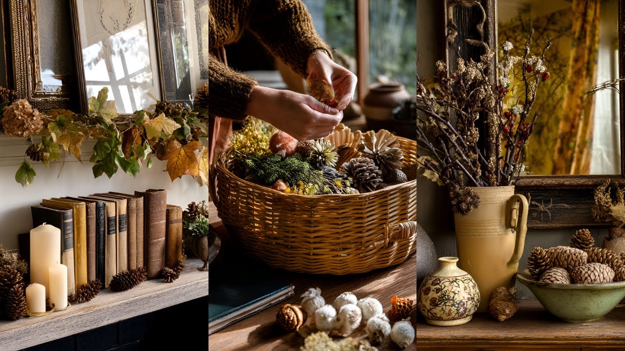 🍂 Decorating with Natural Elements 🌾 | Fall Foraged Finds for Farmhouse ...