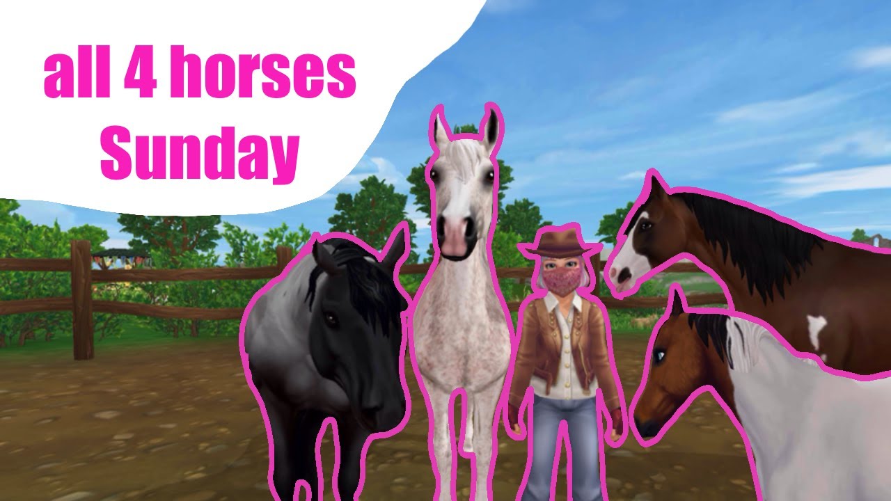 ALL 4 HORSES SUNDAY - WEEK 1🐴 🎀 CAMP WESTERN 2024 | SSO - Star Stable ...