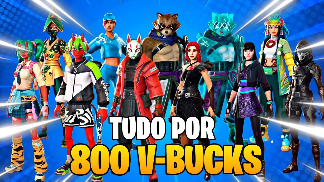 800 V-BUCKS É O PREÇO PADRÃO DAS NOVAS SKINS DO FORTNITE - YouTube