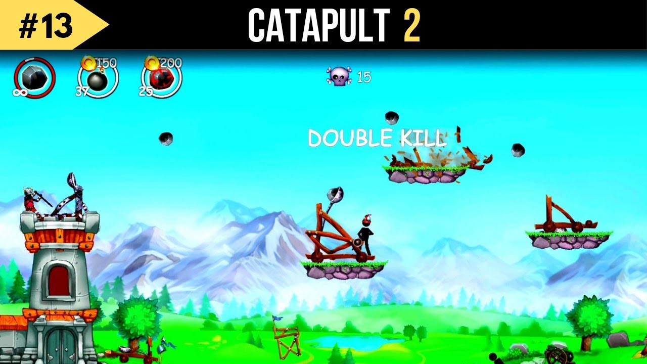 Catapult 2 Siege throwing hit - Android gameplay #13 - YouTube