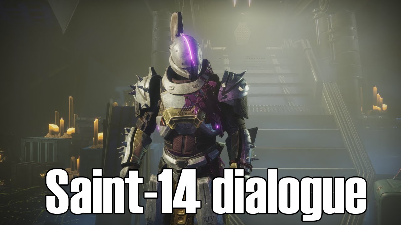 Destiny 2 - Saint-14 Dialogue - YouTube