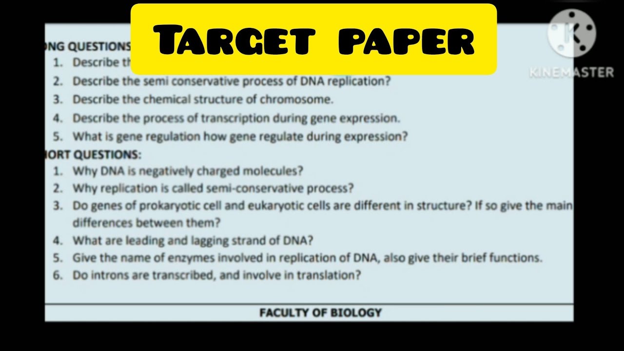 Target paper of botany|most important questions of botany class 12 ...