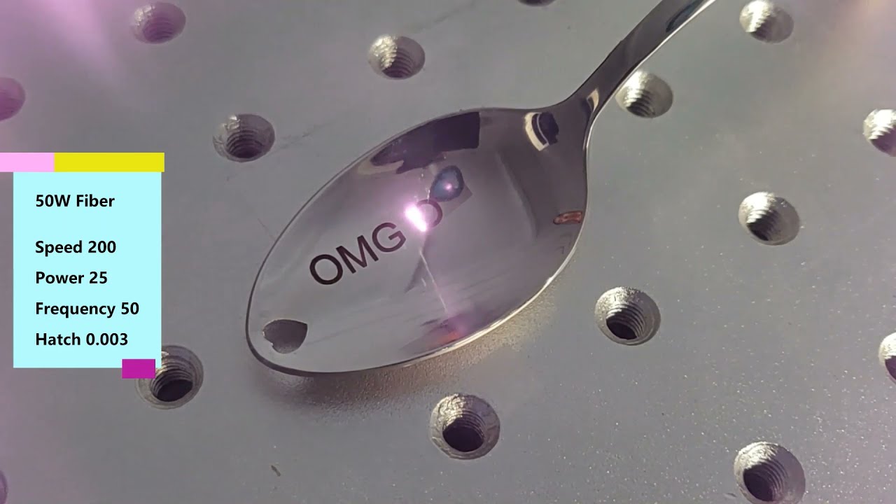 Knife, Fork, Spoon Engraving | Cutlery Laser Engraver - YouTube