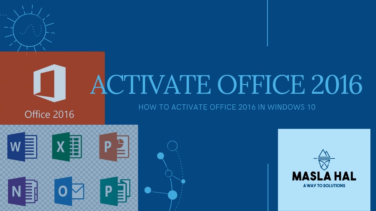 HOW TO ACTIVATE OFFICE 2016 IN WINDOWS 10 2020 YouTube how-to-activate-office-2016-in-windows-10-2020-youtube