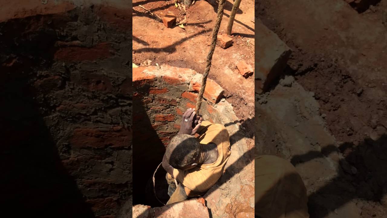 Shallow Hand Dug Well Construction Process - YouTube