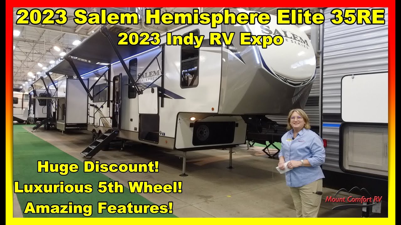 2023 Salem Hemisphere Elite 35RE Review at the 2023 Indy RV Expo ...