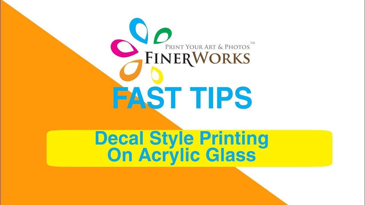 Decal Style Printing on Acrylic Glass - YouTube