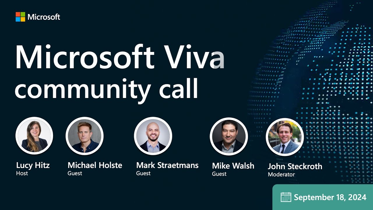 Microsoft Viva community call (September 2024): 5 ways to transform ...